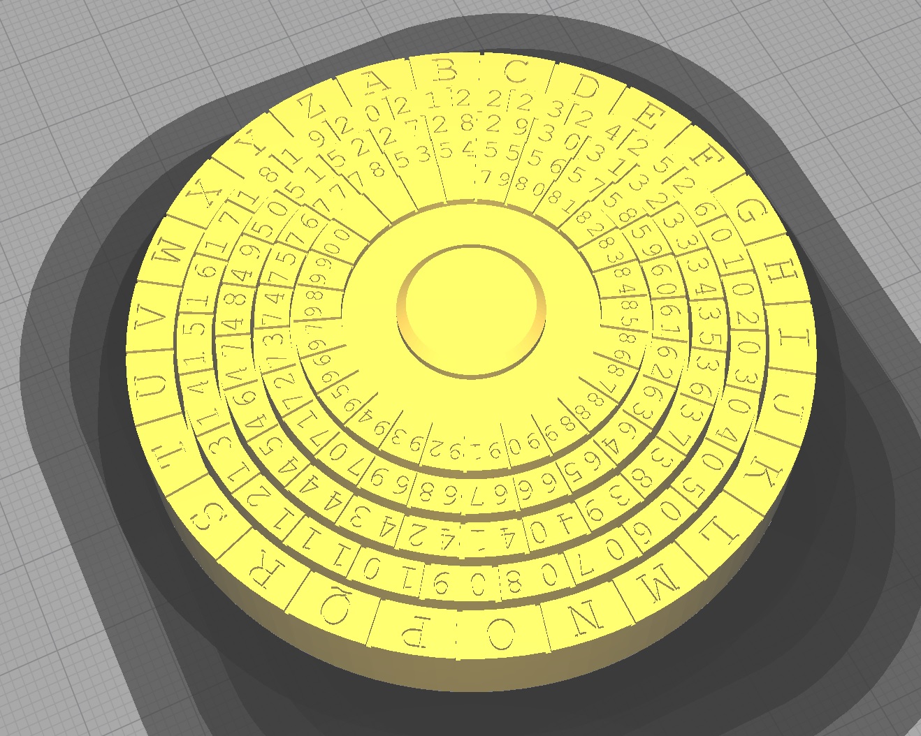 Mexican Army cipher wheel by This is G | Download free STL model ...