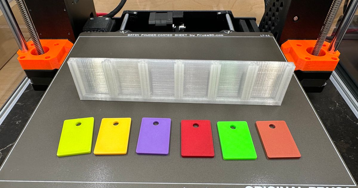 Color sample display plus holder by MScott | Download free STL model ...