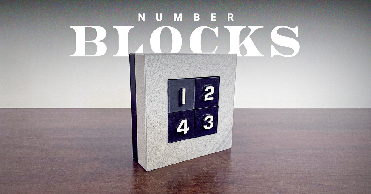 Number Blocks - Packing Puzzle by Genius06 | Download free STL model ...
