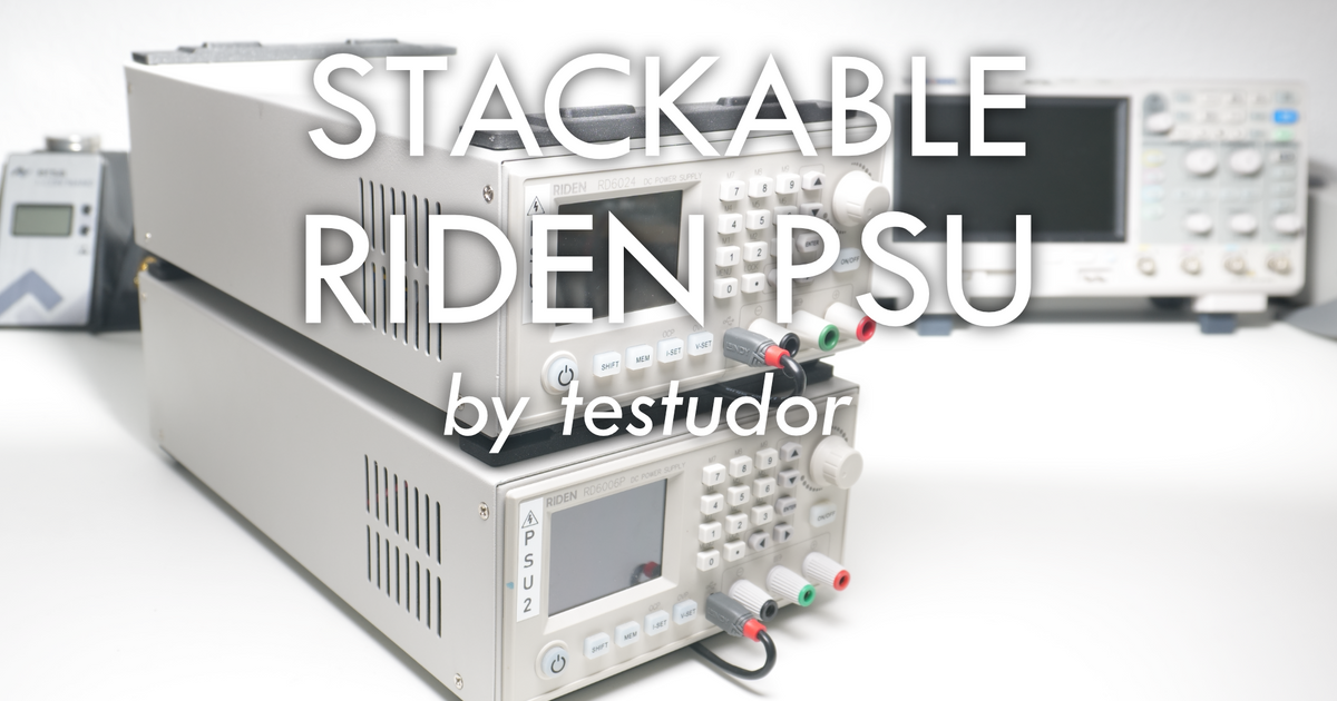 Stackable RIDEN PSU by testudor | Download free STL model | Printables.com
