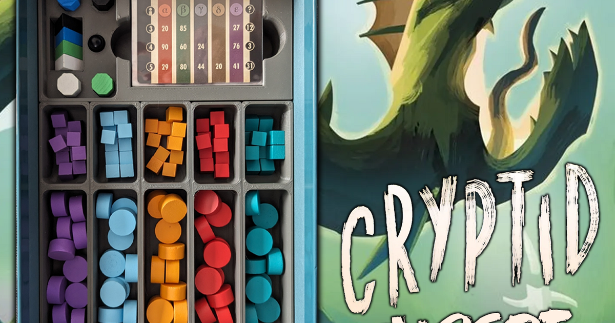 Cryptid Board Game Insert by vzom | Download free STL model | Printables.com