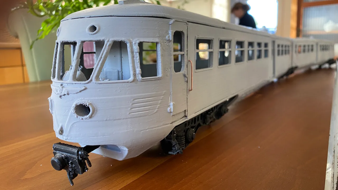 NS DE1 "Blauwe Engel" - 3D-print in Spoor 1 (1:32) - GrootSpoorForum.nl