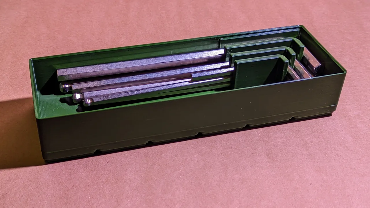 Gridfinity Allen Key Bulk Storage for longer Keys by MadestCat ...