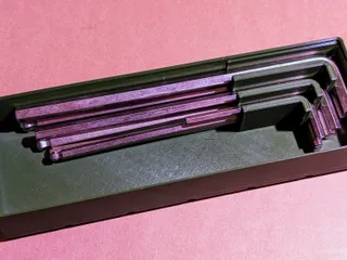 Gridfinity Allen Key Bulk Storage for longer Keys by MadestCat | Download free STL model ...