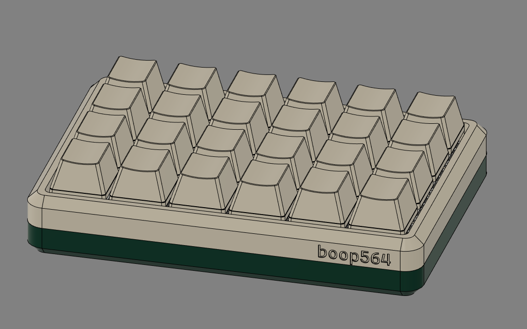 Wireless 6x4 Macropad (ZMK) by boop | Download free STL model ...
