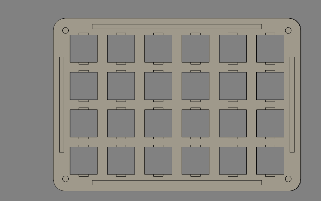 Wireless 6x4 Macropad (ZMK) by boop | Download free STL model ...