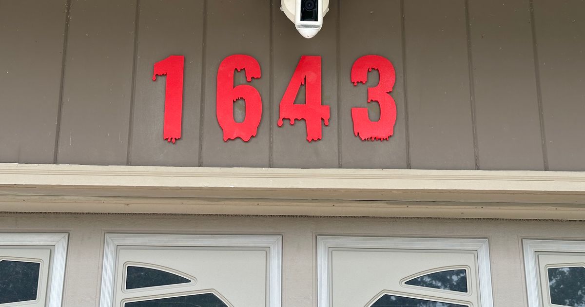 Halloween - Bloody House Numbers 0-9 by Morlee | Download free STL ...