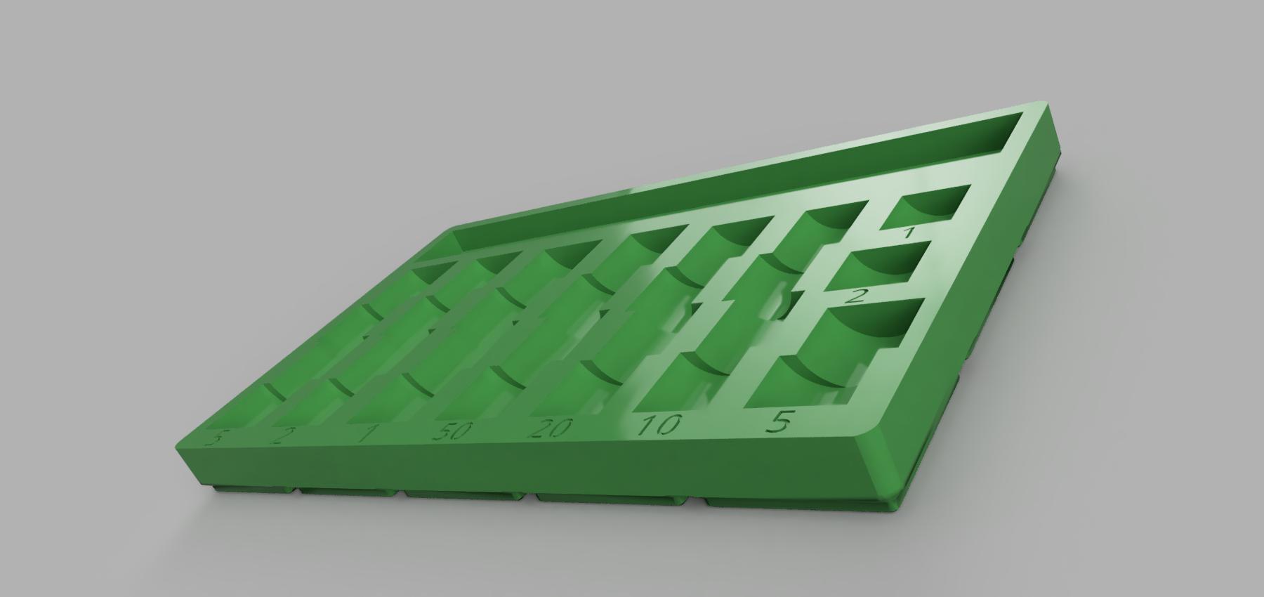 Gridfinity Polish zloty PLN coin tray 5x3 by SPC | Download free STL ...