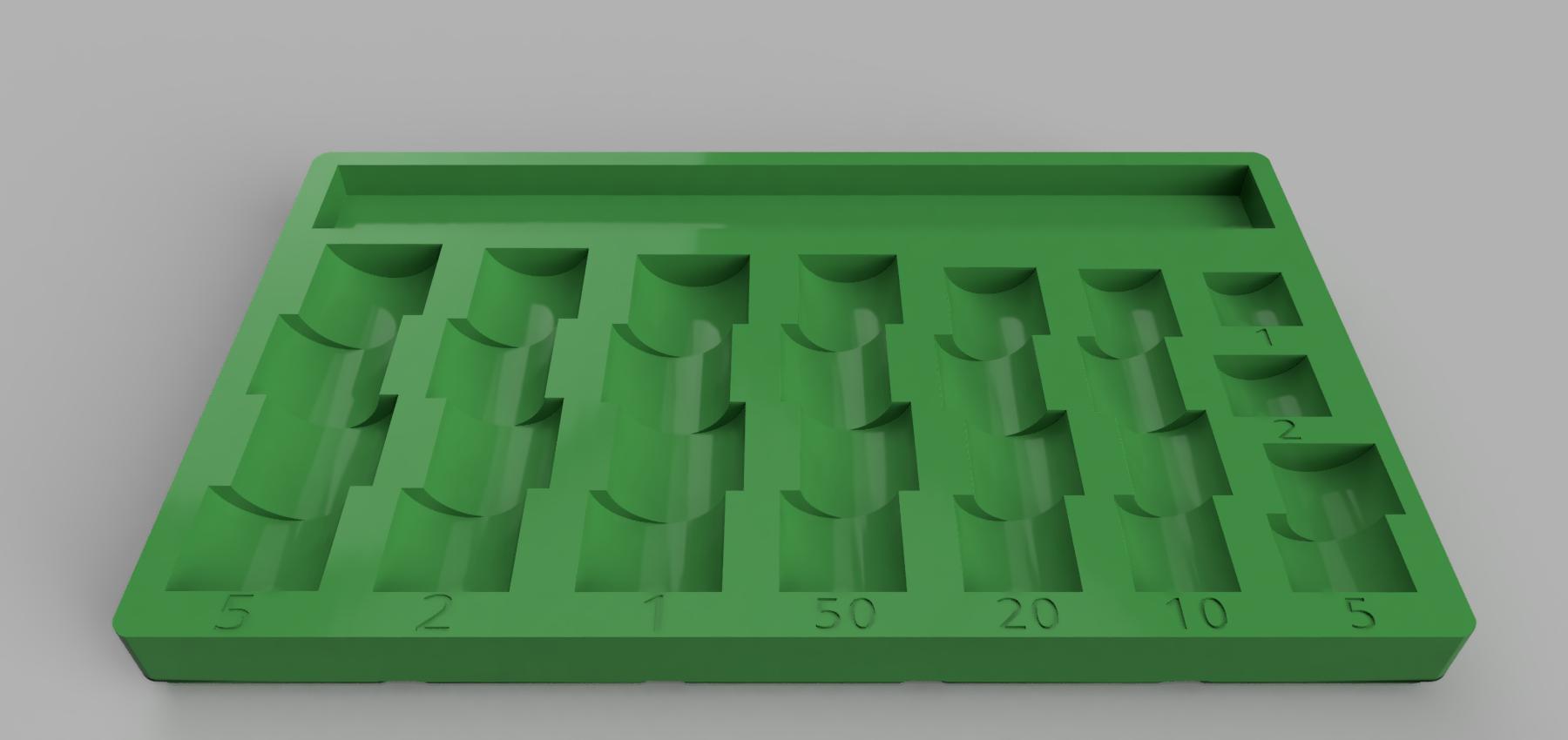Gridfinity Polish zloty PLN coin tray 5x3 by SPC | Download free STL ...