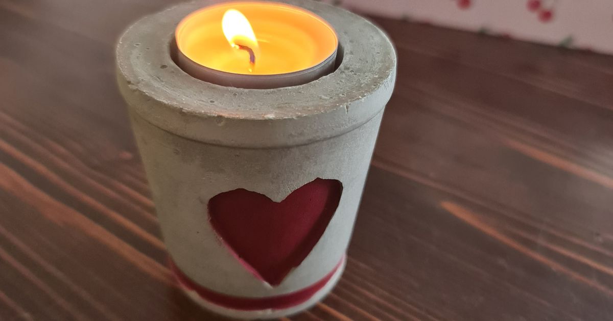 Concrete Tea light form by Surfalex2000 | Download free STL model ...