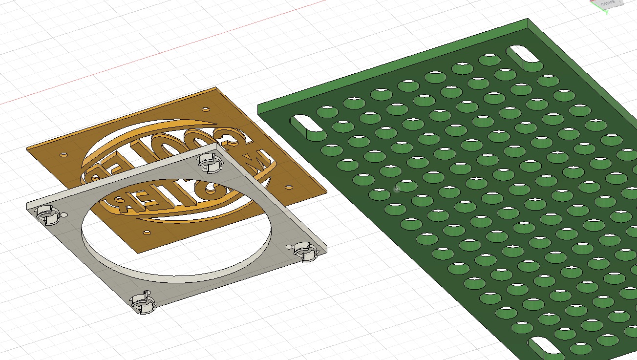 FAN SUPPORT COOLER MASTER LOGO by SKFactory3D | Download free STL model ...