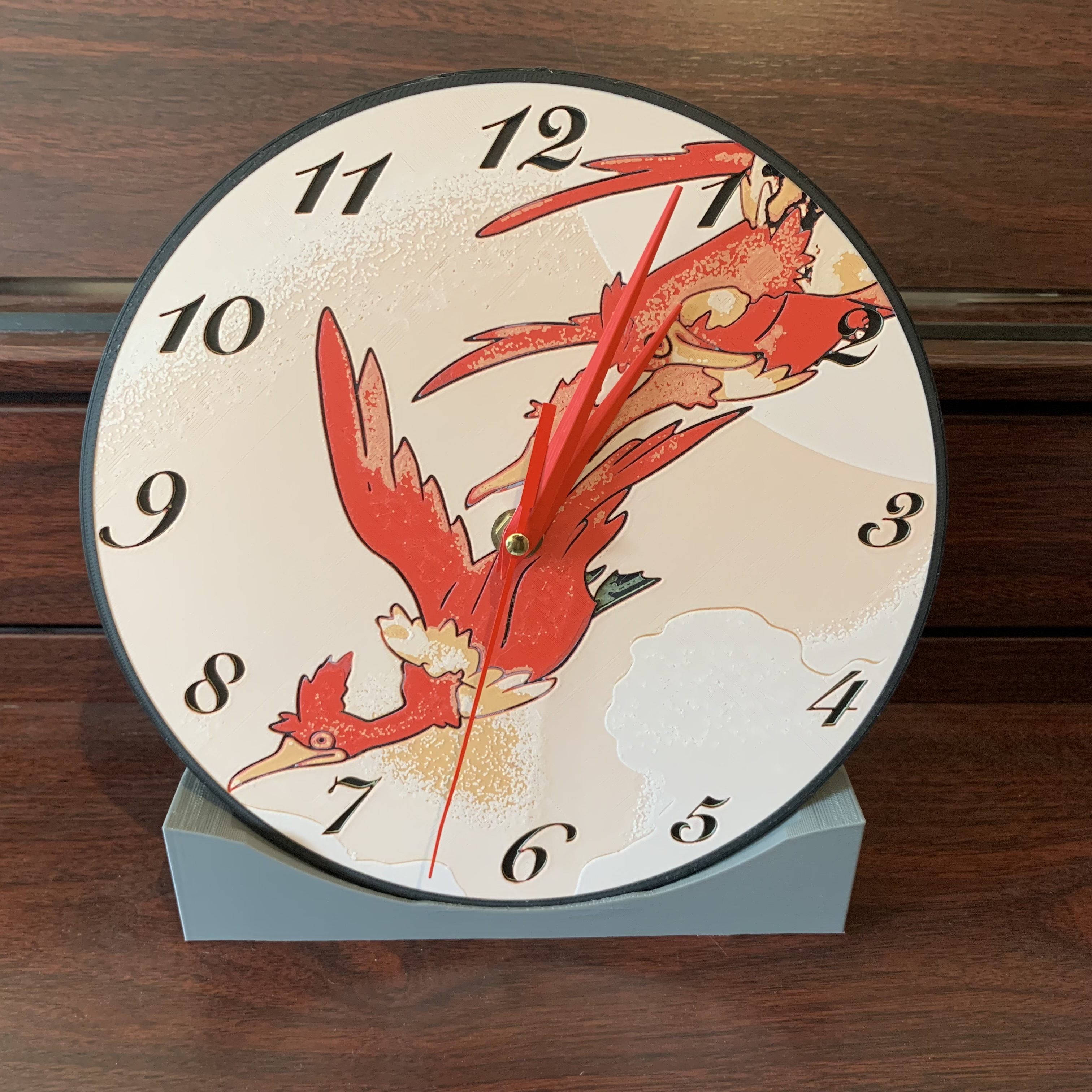 HueForge Shiny Cramorant clock by Shima | Download free STL model | Printables.com