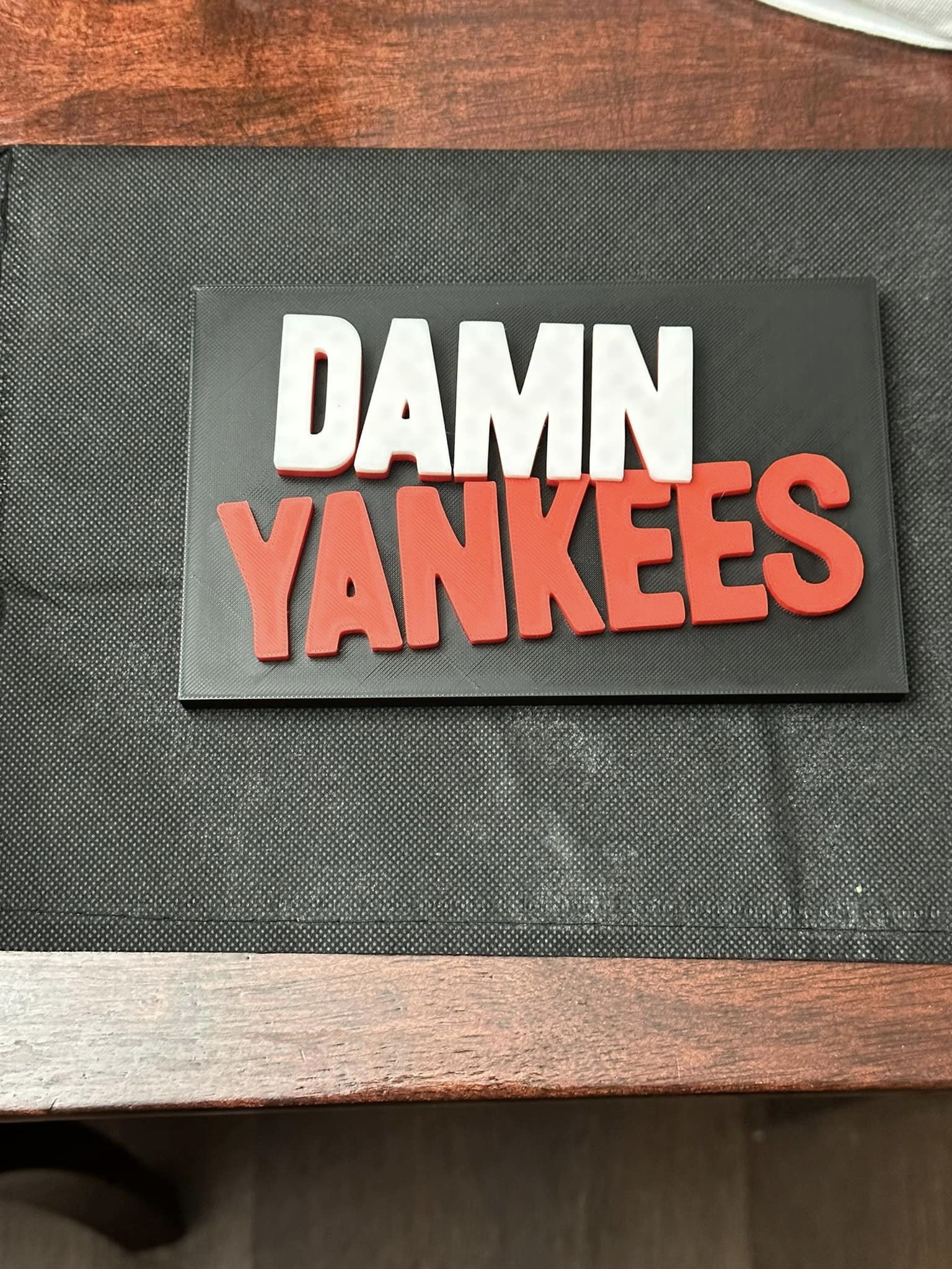 Damn Yankees 80's Band Sign by rsnider2 | Download free STL model ...