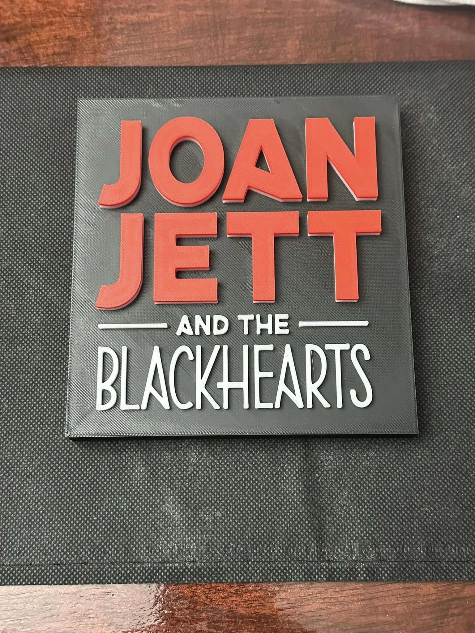 Joan Jett 80's Band Sign by rsnider2 | Download free STL model ...