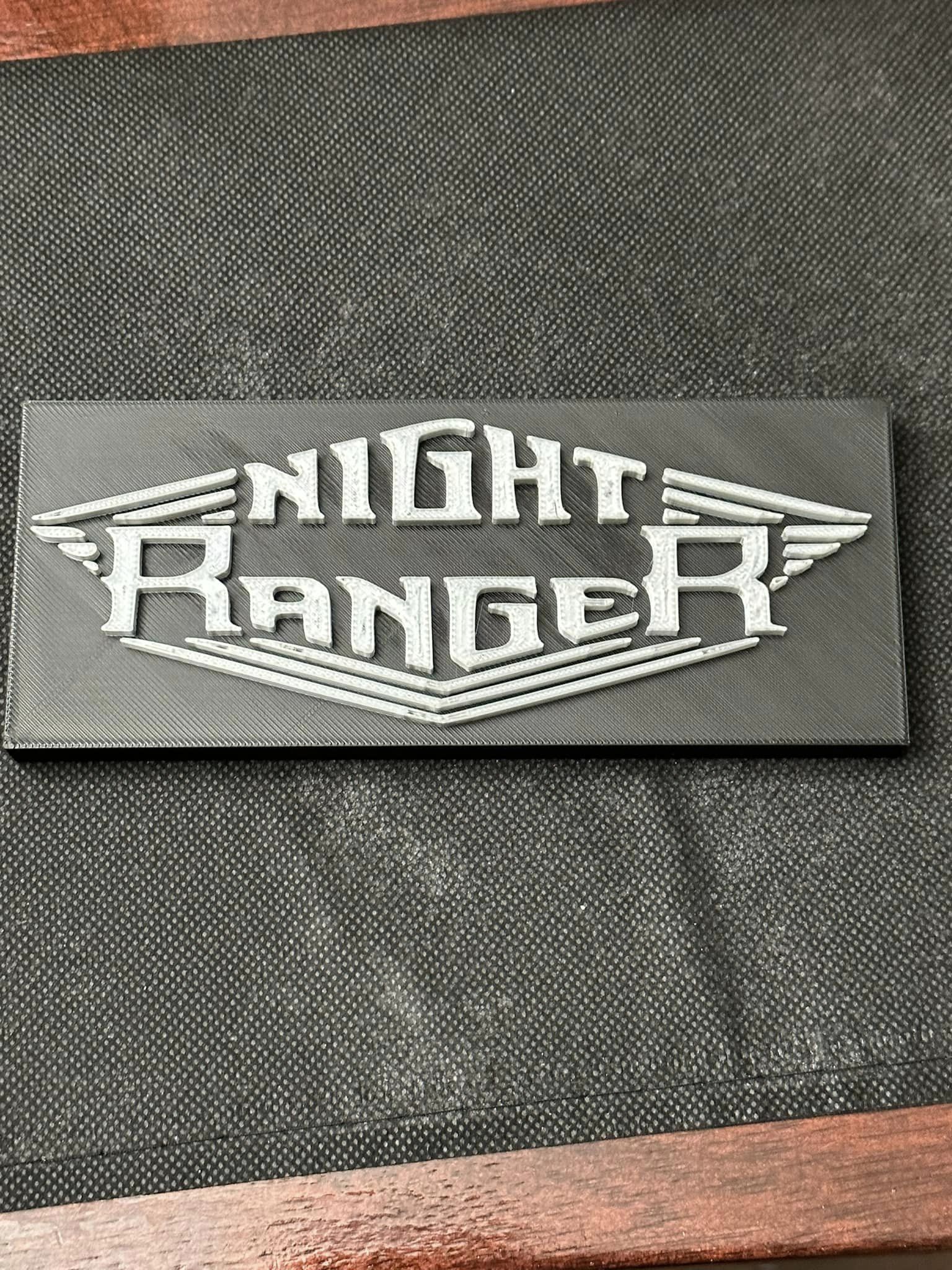Night Ranger 80's Band Sign by rsnider2 | Download free STL model ...