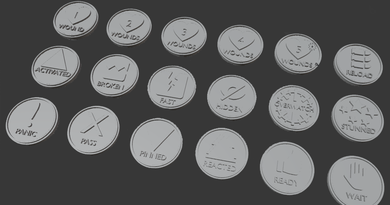 20mm Wargame Status Tokens by np-dev | Download free STL model ...