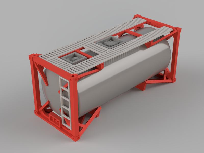 Tank containers collection (HO scale) by positron | Download free STL ...