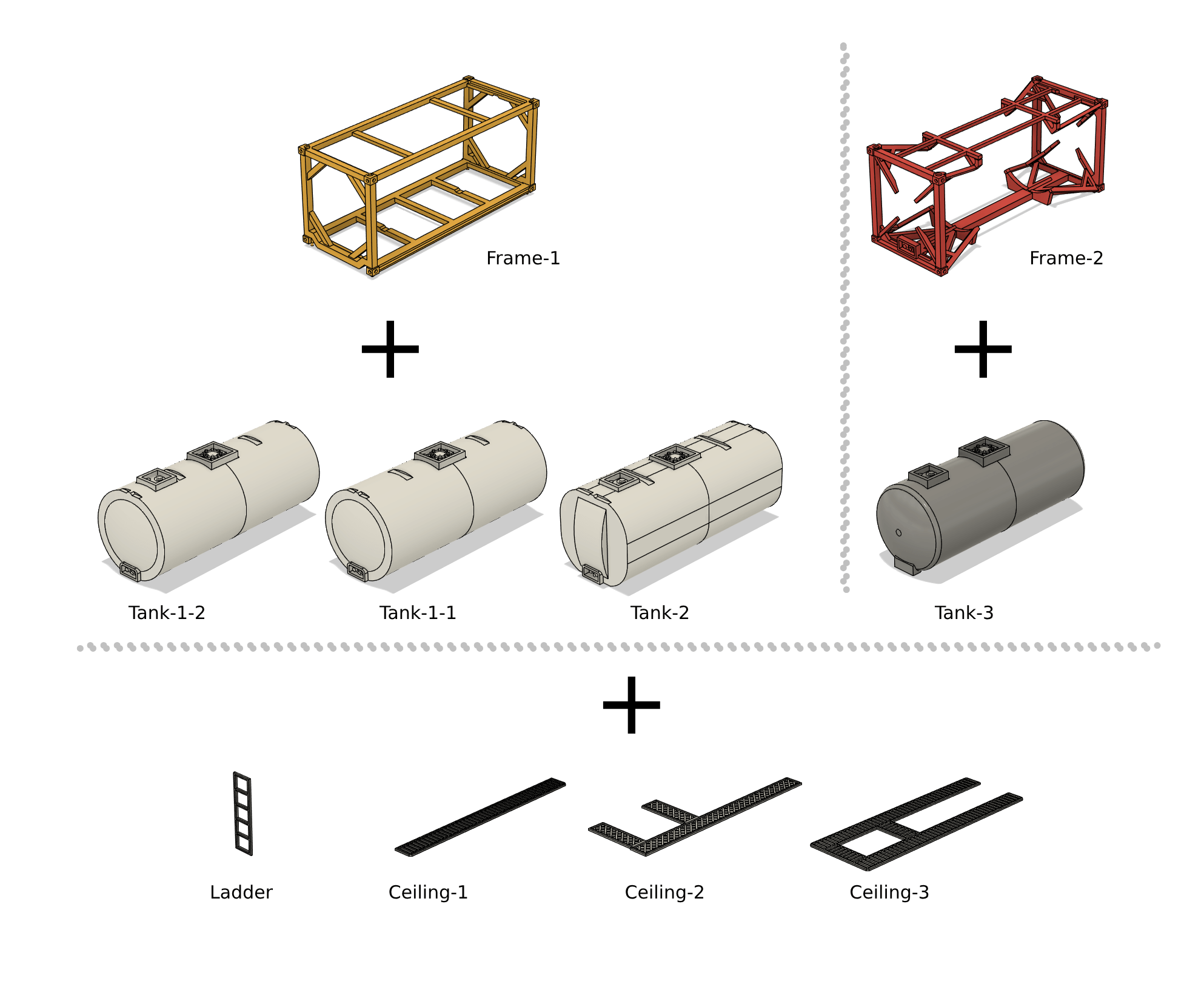 Tank containers collection (HO scale) by positron | Download free STL ...