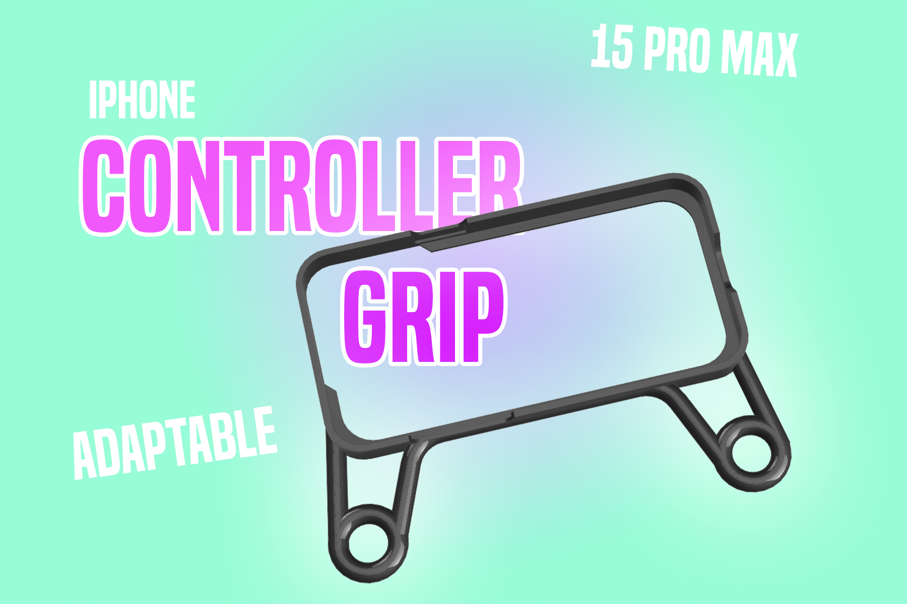 IPhone 15 Pro Max Controller Grip - adaptable size by ballinlike ...