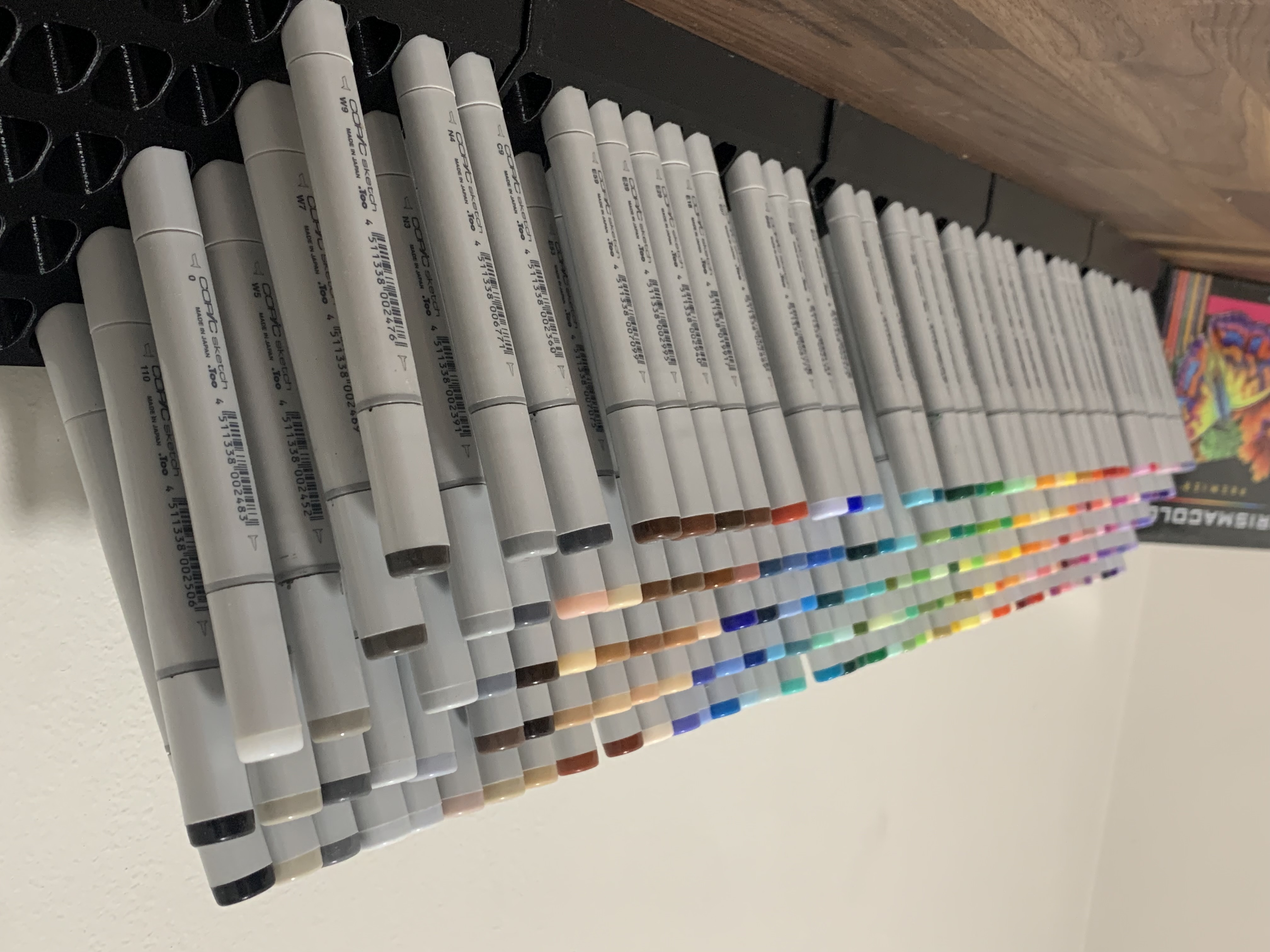 Copic Sketch Marker Holder by justxkyle | Download free STL model ...