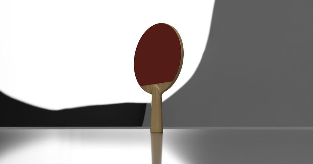 Ping Pong Paddle Model and Renders by Silas Clough | Download free STL ...