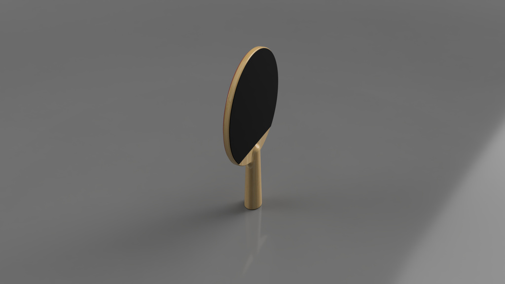 Ping Pong Paddle Model and Renders by Silas Clough | Download free STL ...