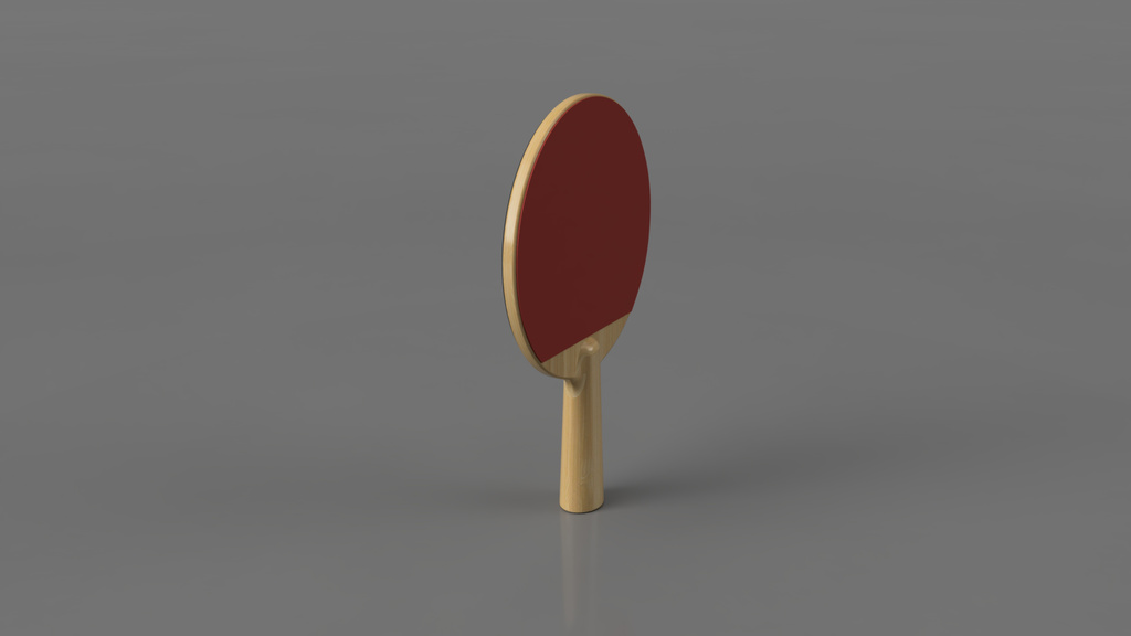 Ping Pong Paddle Model and Renders by Silas Clough | Download free STL ...
