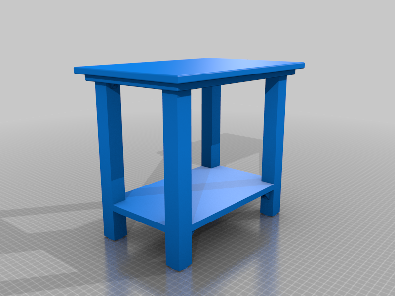 Simple Coffee Table Model by Silas Clough | Download free STL model ...