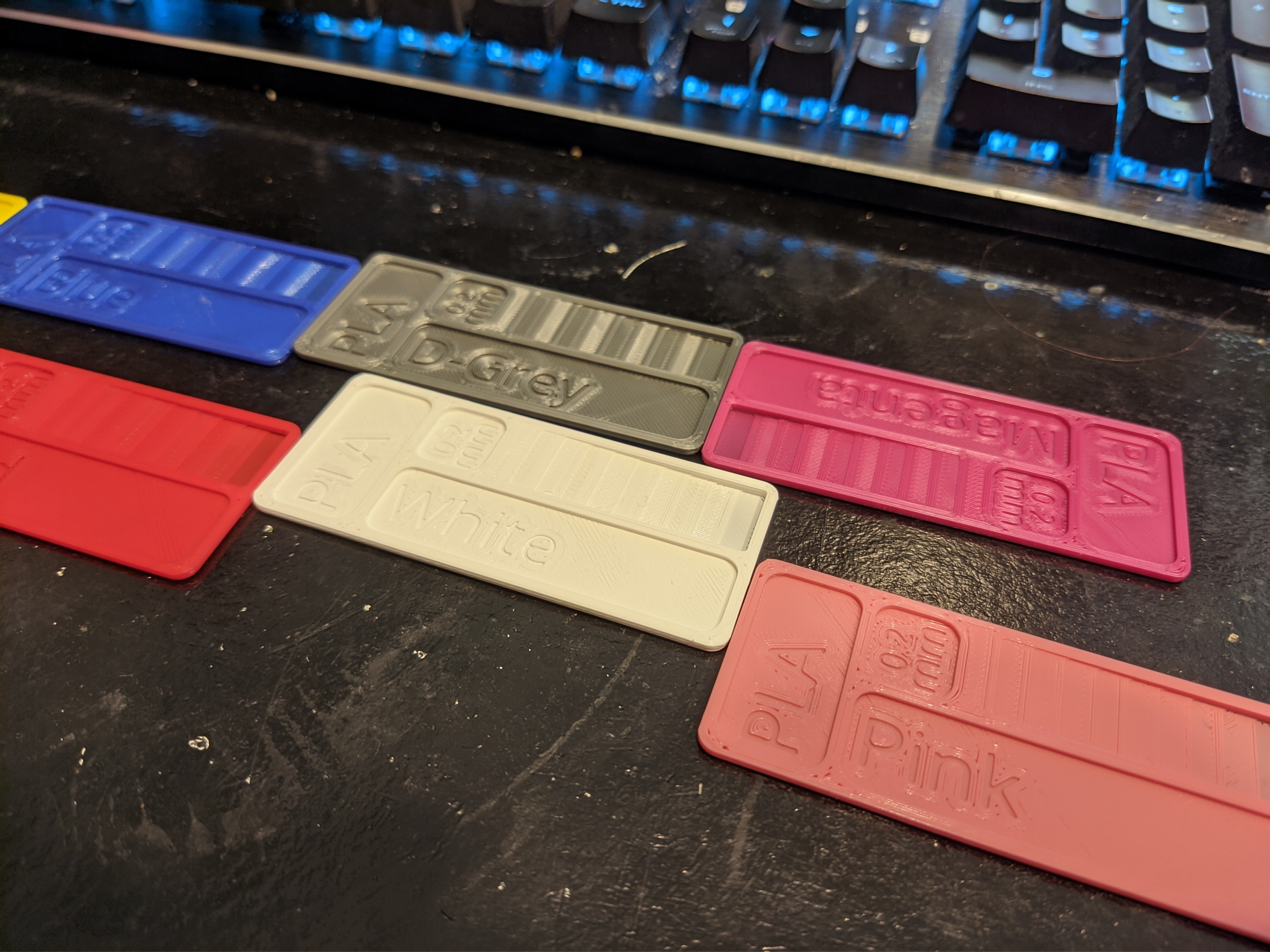 PLA Color Swatch (20 min Print) by 16 Bit Virtual Studios | Download ...