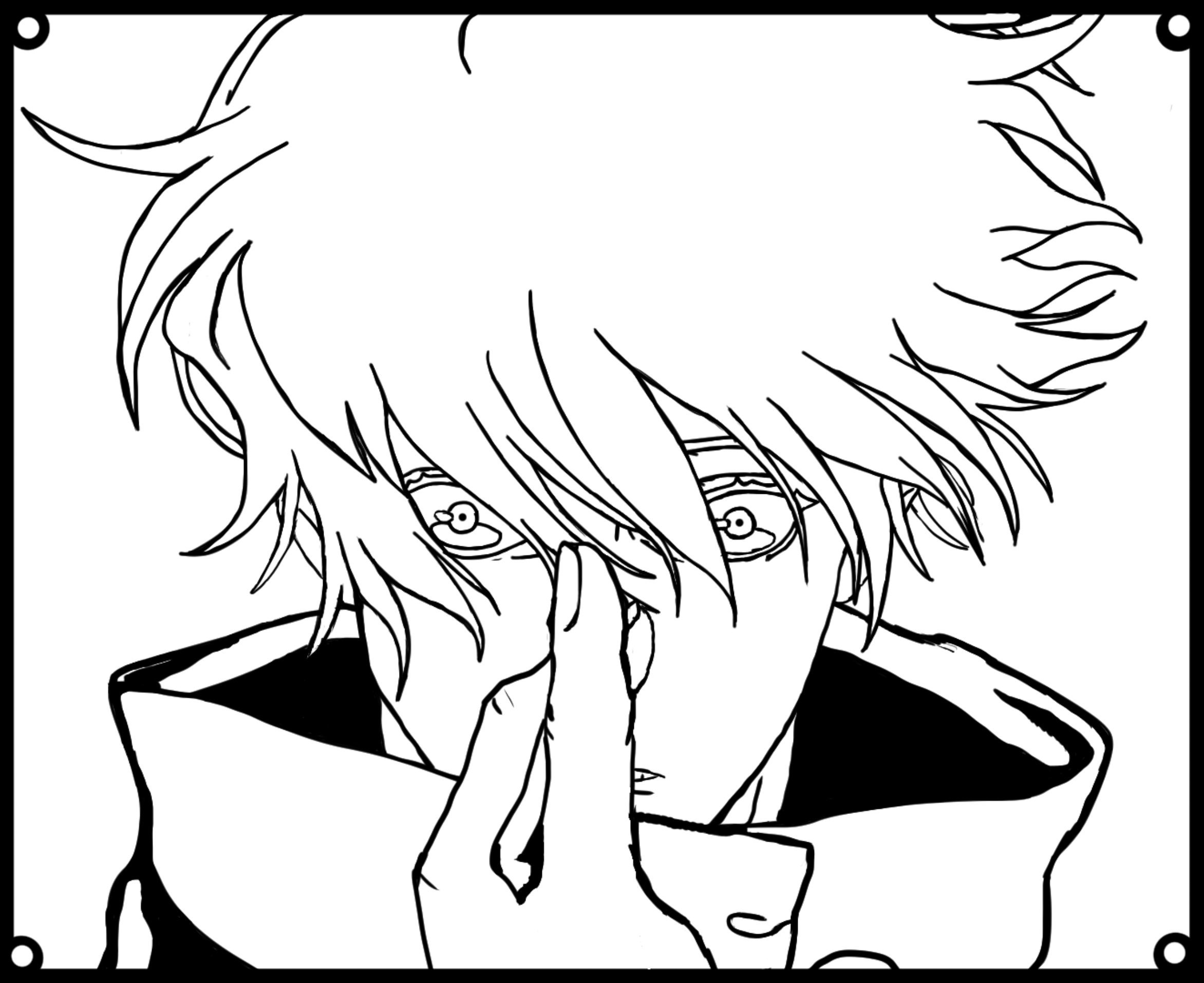 Satoru Gojo Wall Art/Stencil Jujutsu Kaisen par Davi | Téléchargez ...