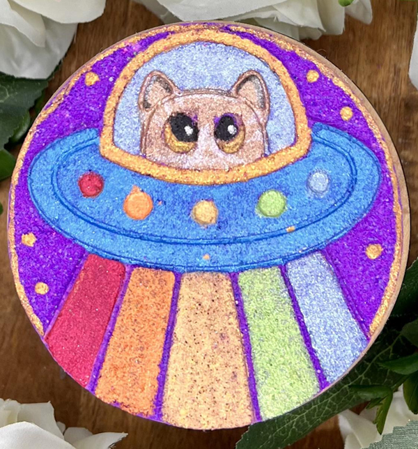Bath Bomb Mould Hybrid UFO Alien Rainbow Cat by BathBombMoldClub ...