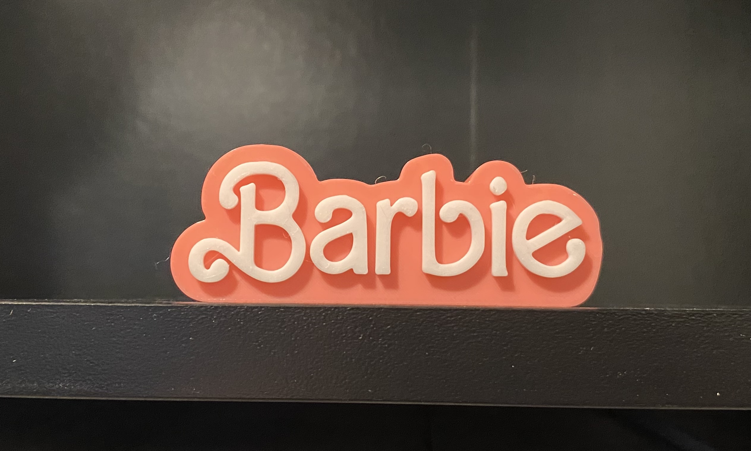 Barbie Desk Decor/Nameplate by tjdesign | Download free STL model ...