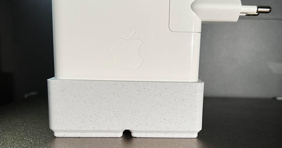Gridfinity Apple MacBook Charger 96w by agilellama | Download free STL ...