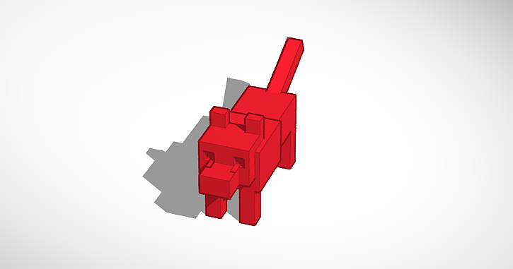 Minecraft Wolf by Silanceaaa | Download free STL model | Printables.com