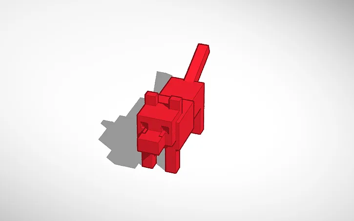 Minecraft Wolf by Silanceaaa | Download free STL model | Printables.com