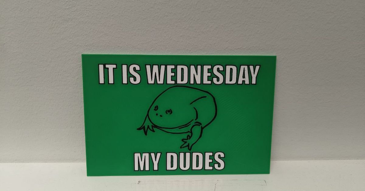 It is wednesday my dudes by Jori Helin | Download free STL model | Printables.com