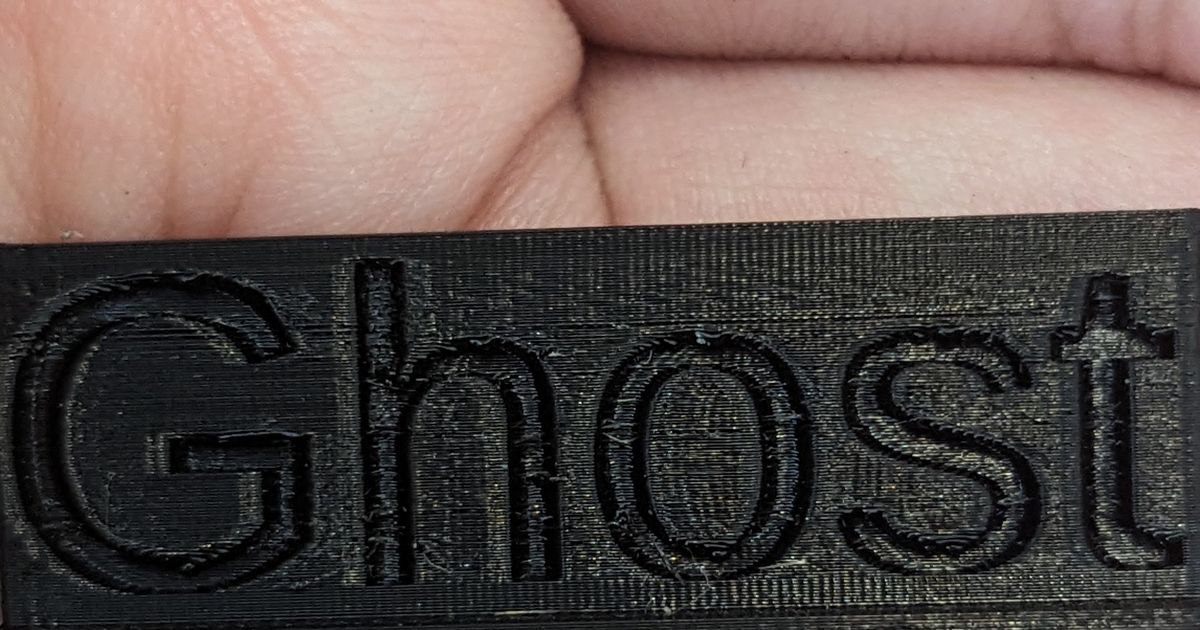 Ghosting Test by NMR_Scientist | Download free STL model | Printables.com