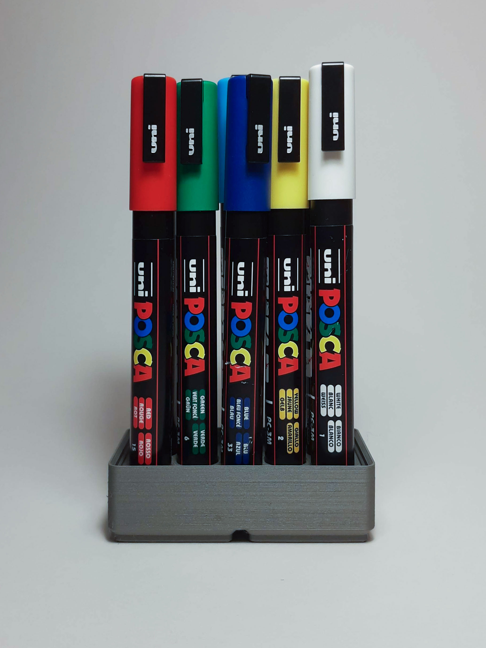 Gridfinity box for 8 posco 3-m pens by VoxelBlock | Download free STL ...