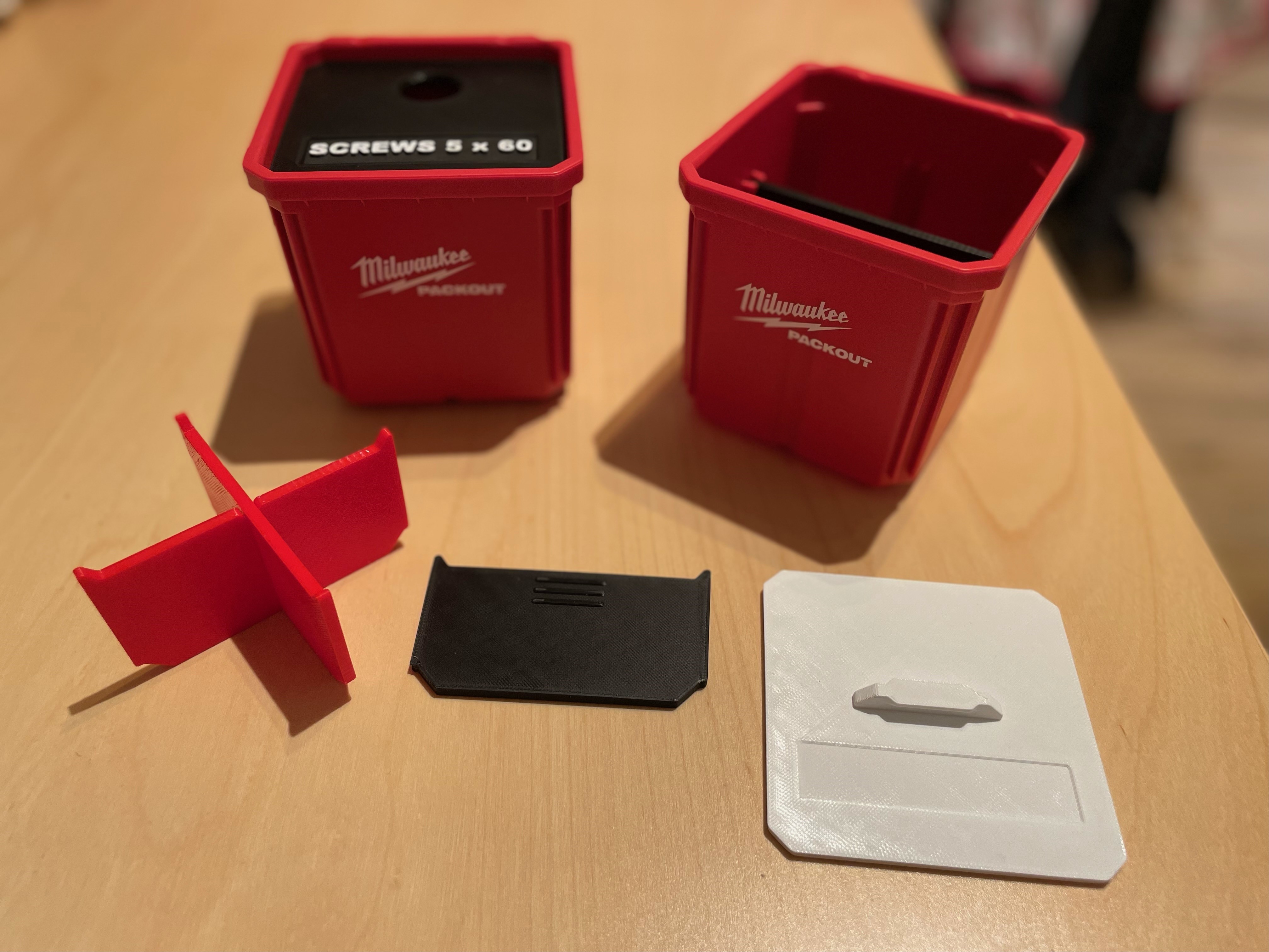 Milwaukee Packout Bin Dividers & Lids // Trenner und Deckel für ...