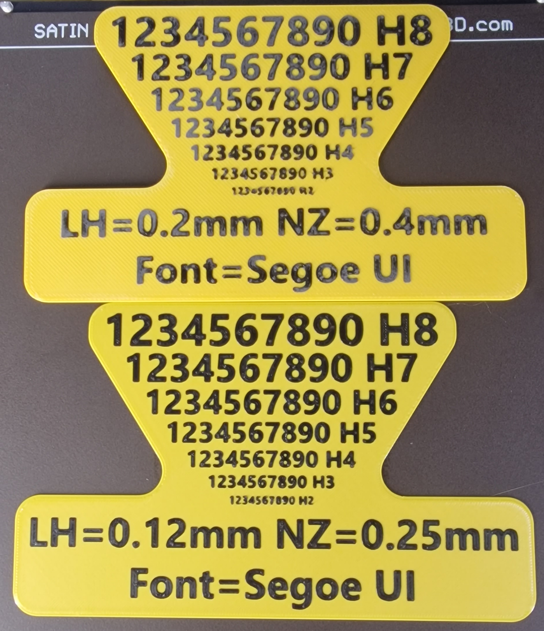 Text Test for 0.25mm and 0.4mm nozzle. by acuteioa | Download free STL ...