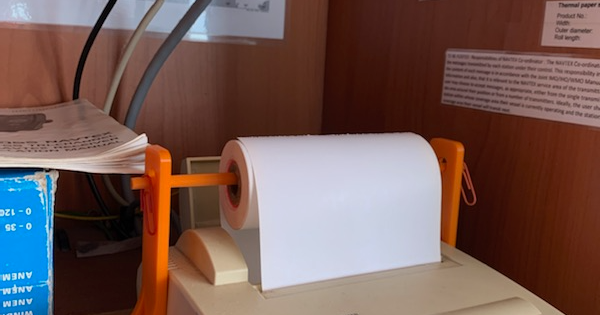 Navtex Printer DPU-414 paper roll holder by Mihai.T | Download free STL ...