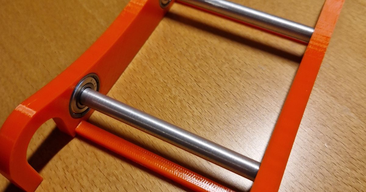 Filament roller low profile for RepBox with filament slide bars by echo ...