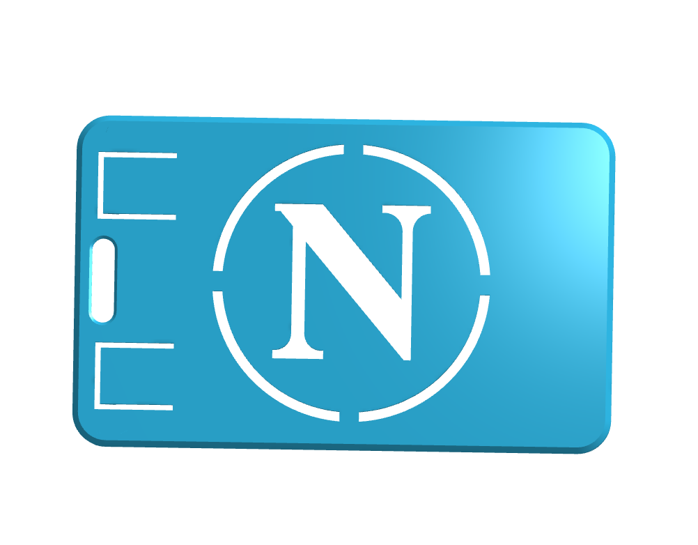 Napoli Badge Holder by Dafla107 | Download free STL model | Printables.com