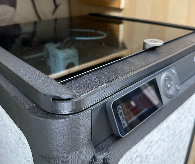 Bambu Lab P1P LED Top Riser for X1 Glass Cover Plate - flat ground by ...