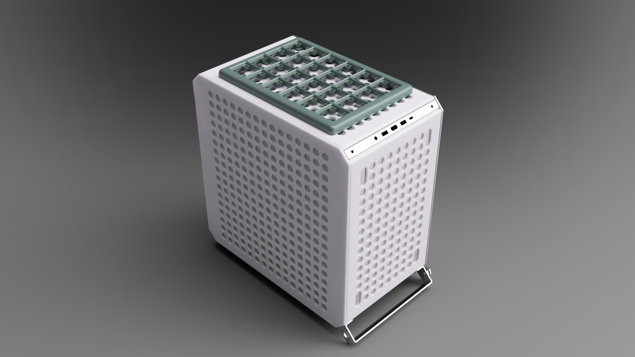 Gridfinity Top Plate for Cooler Master QUBE 500 by satchm0h | Download ...