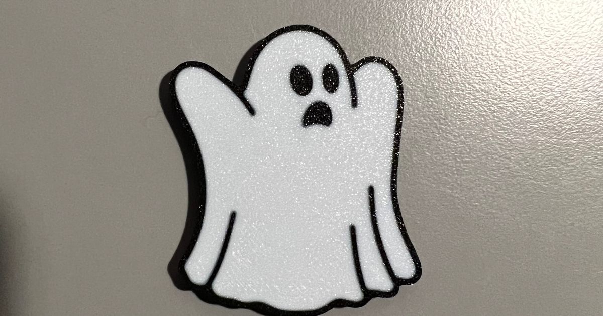 Spooked Ghost Magnet by NUKDDD | Download free STL model | Printables.com