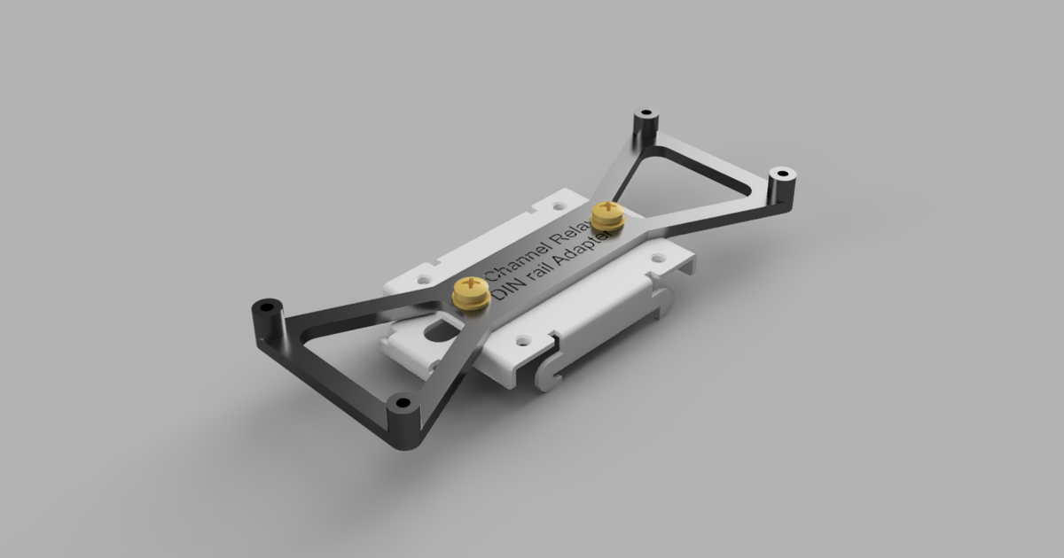 8 Channel Relay DIN Adapter by Komp43 | Download free STL model ... 8 Channel Relay DIN Adapter by Komp43 | Download free STL model ...