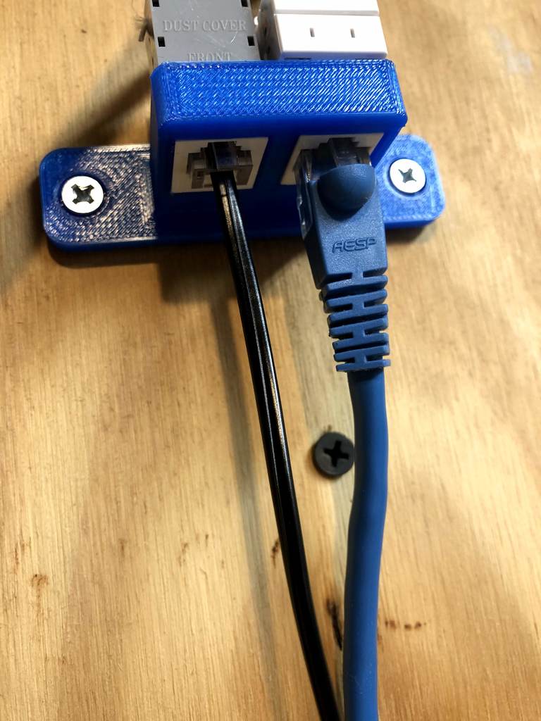 Bracket for Mounting Keystone Modules by tonyb486 | Download free STL ...