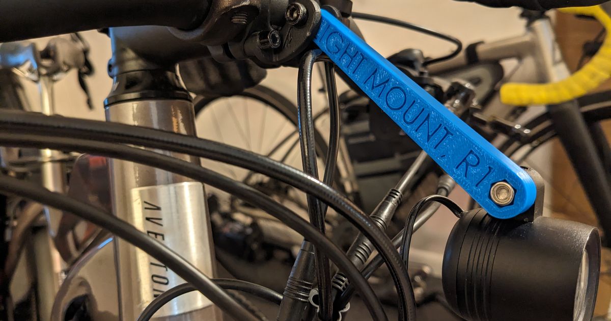 Aventon front light mount extension bar by aiber | Download free STL ...