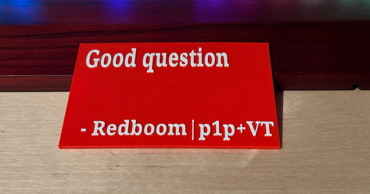 Good Question by MabelynTehCat | Download free STL model | Printables.com